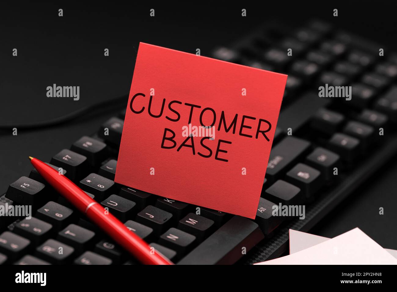 Conceptual caption Customer Base, Word Written on encourage customers ...