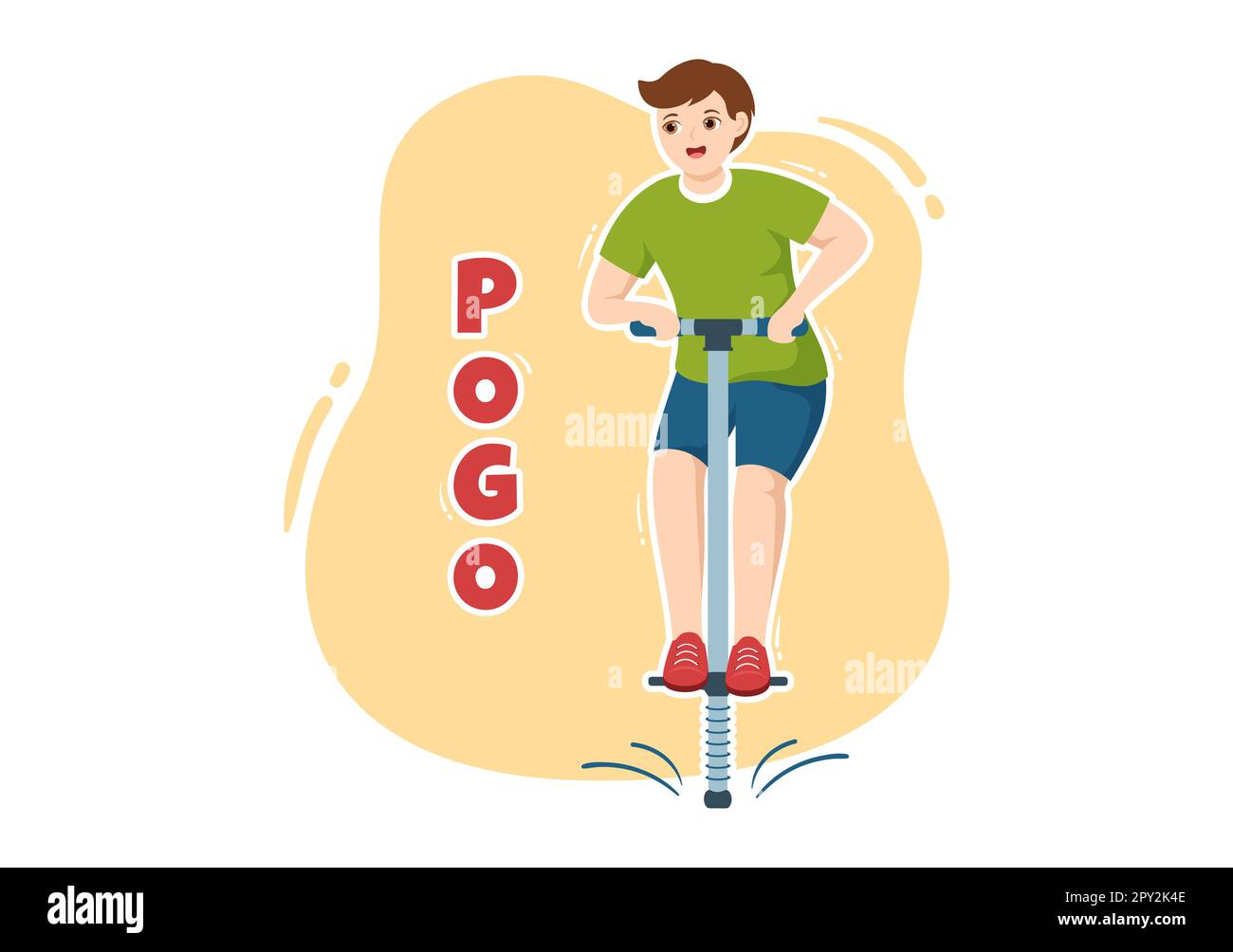 Pogo stick jumping hi-res stock photography and images - Alamy