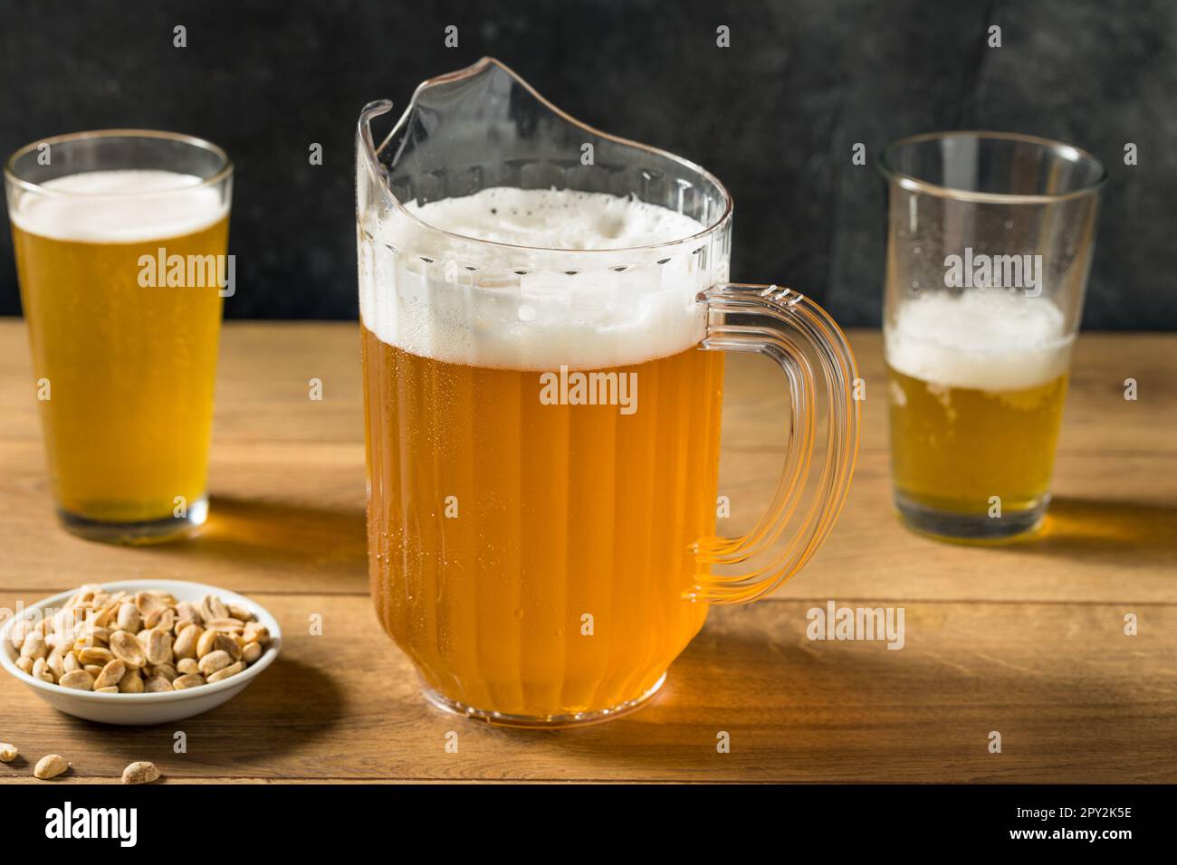 Cold Refreshing Lager Beer in a Pitcher Ready to Drink Stock Photo - Alamy