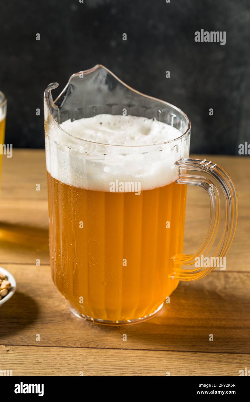 Cold Refreshing Lager Beer in a Pitcher Ready to Drink Stock Photo - Alamy