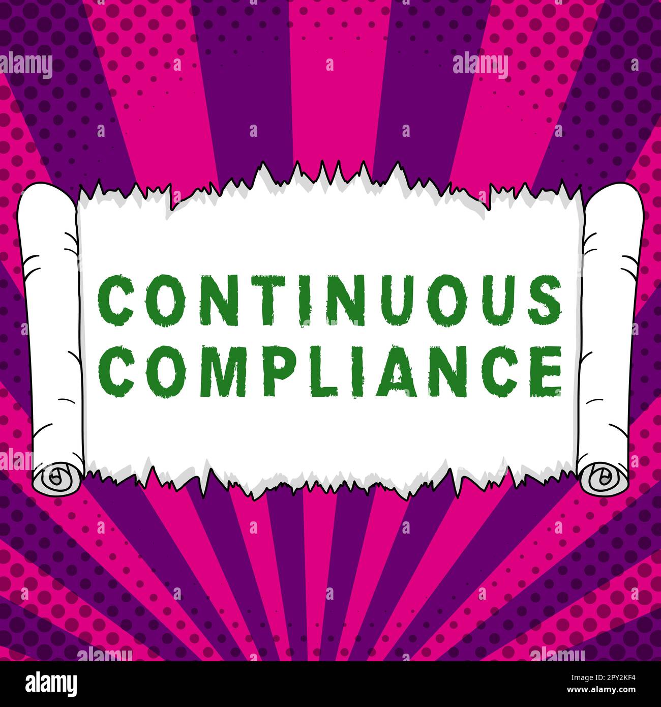 Text caption presenting Continuous Compliance, Business showcase ... Text caption presenting Continuous Compliance, Business showcase ...