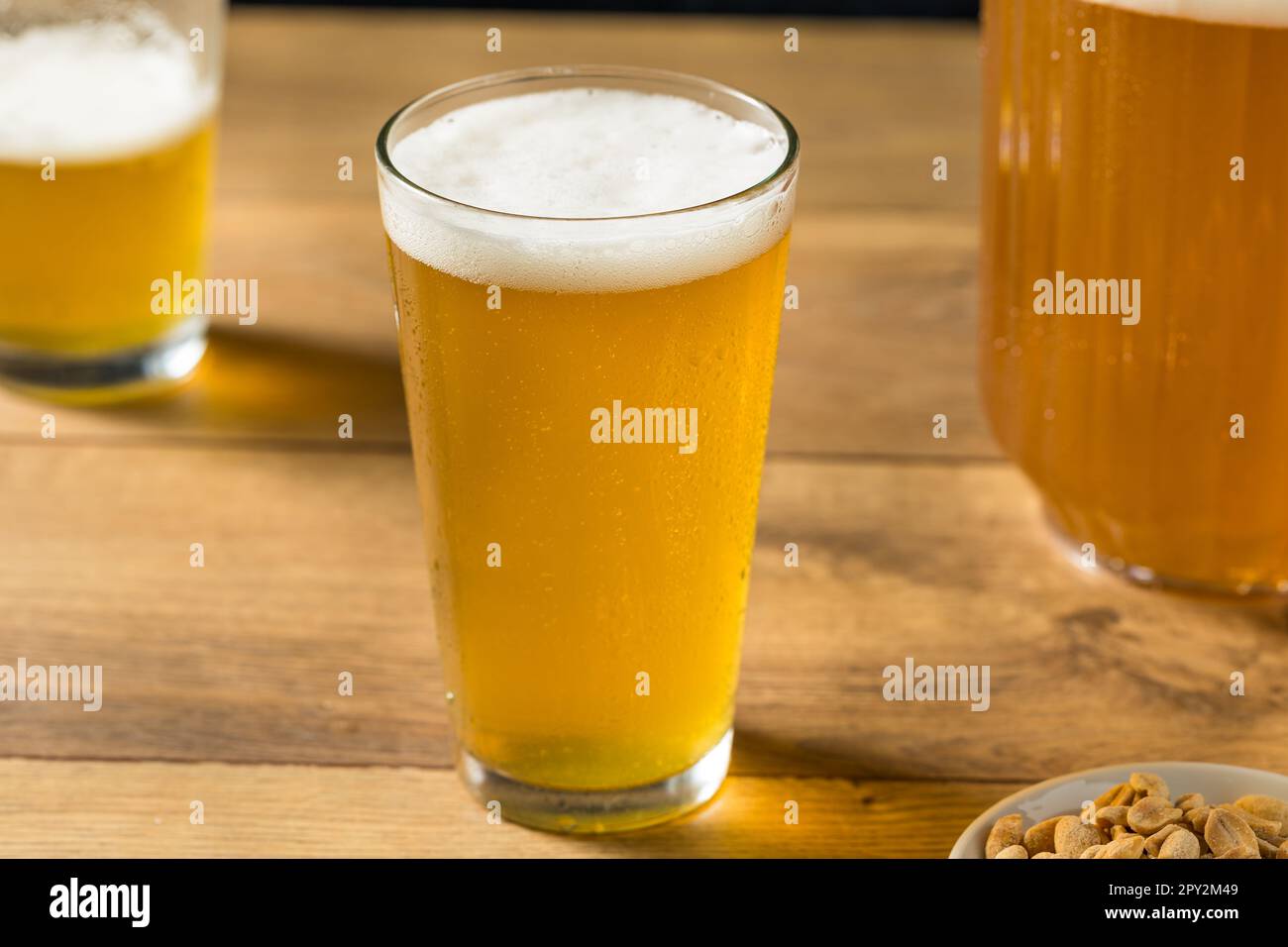 Cold Refreshing Lager Beer in a Pitcher Ready to Drink Stock Photo - Alamy