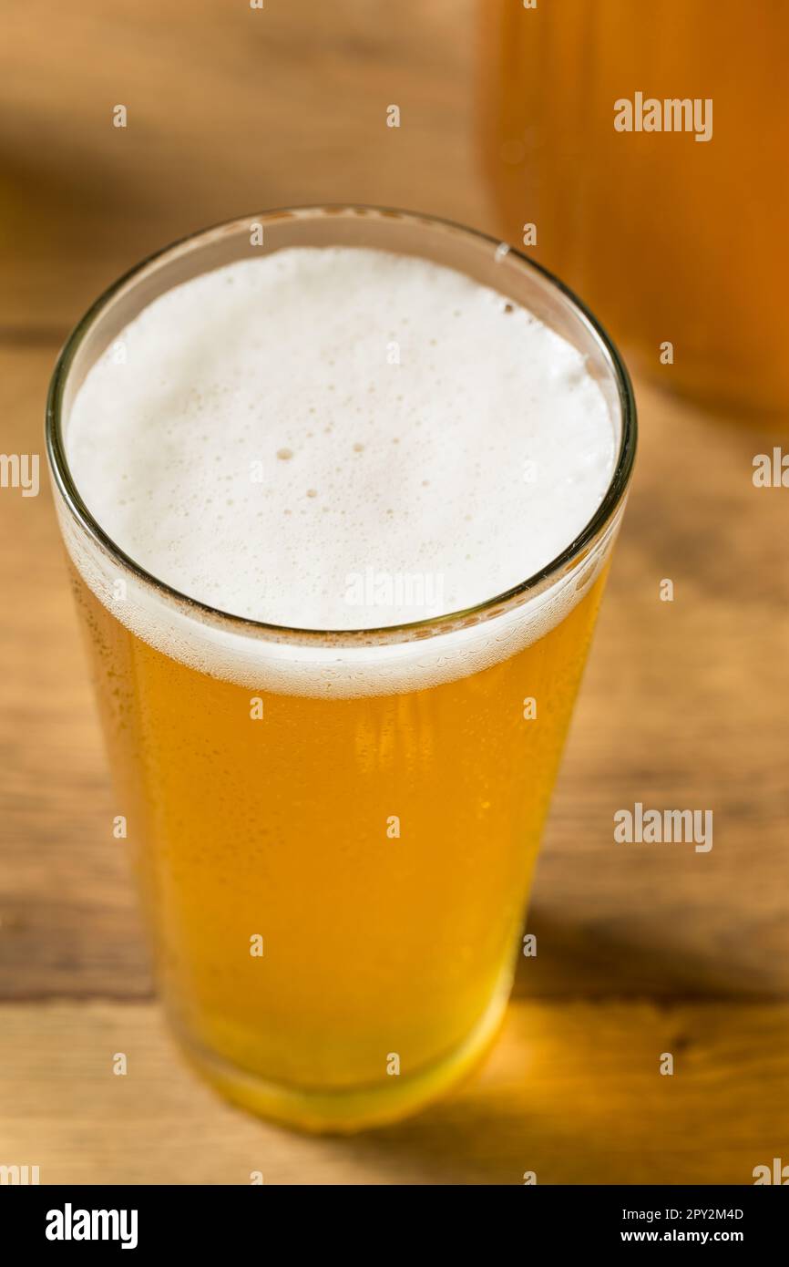 Cold Refreshing Lager Beer in a Pitcher Ready to Drink Stock Photo - Alamy