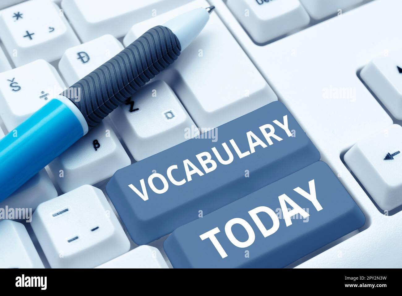 Text caption presenting Vocabulary, Business showcase collection of ...