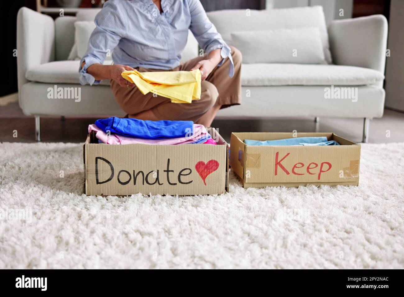 Decluttering wardrobe hi-res stock photography and images - Alamy