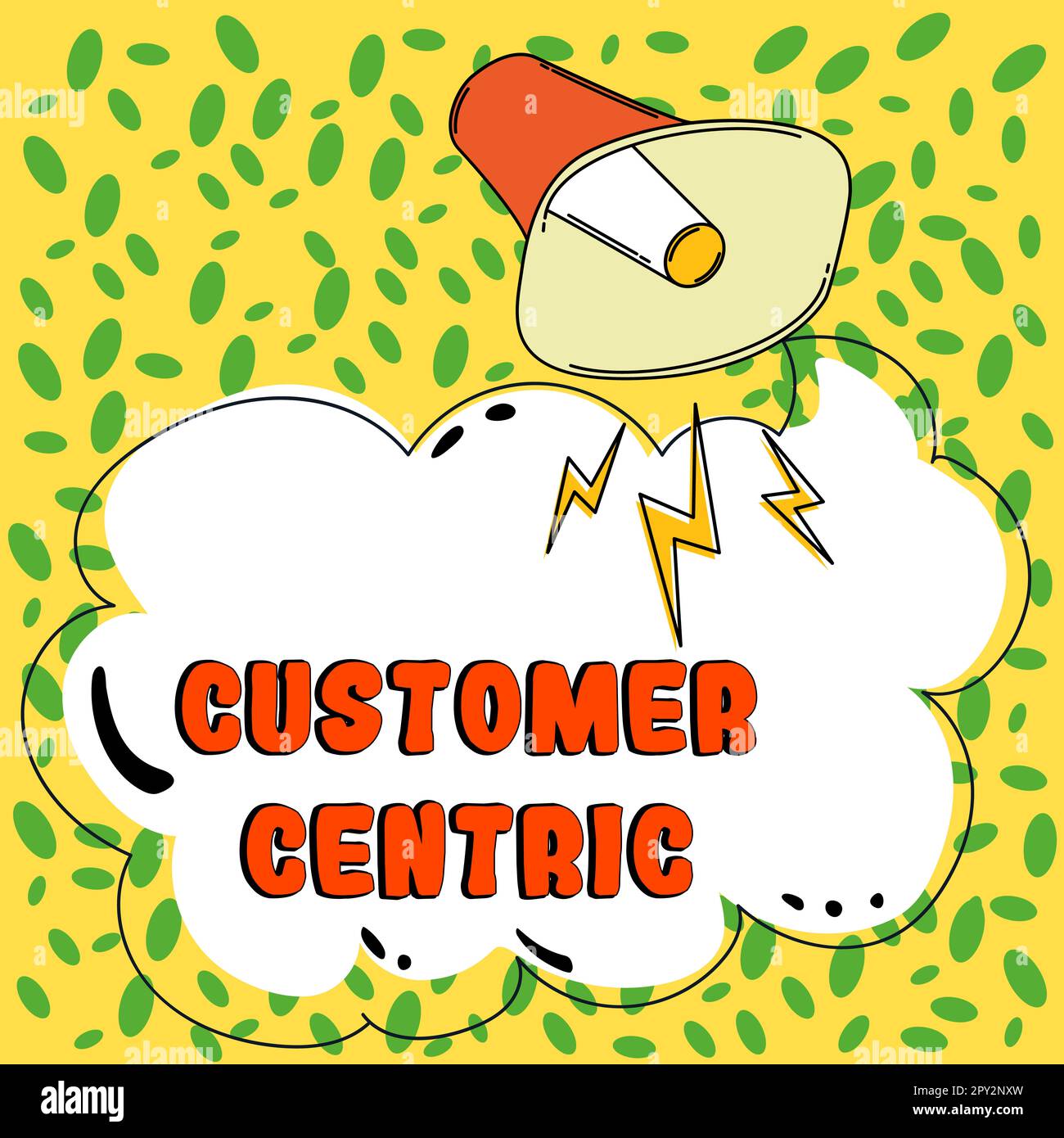 Text Showing Inspiration Customer Centric Business Overview Process Of Looking After Customers