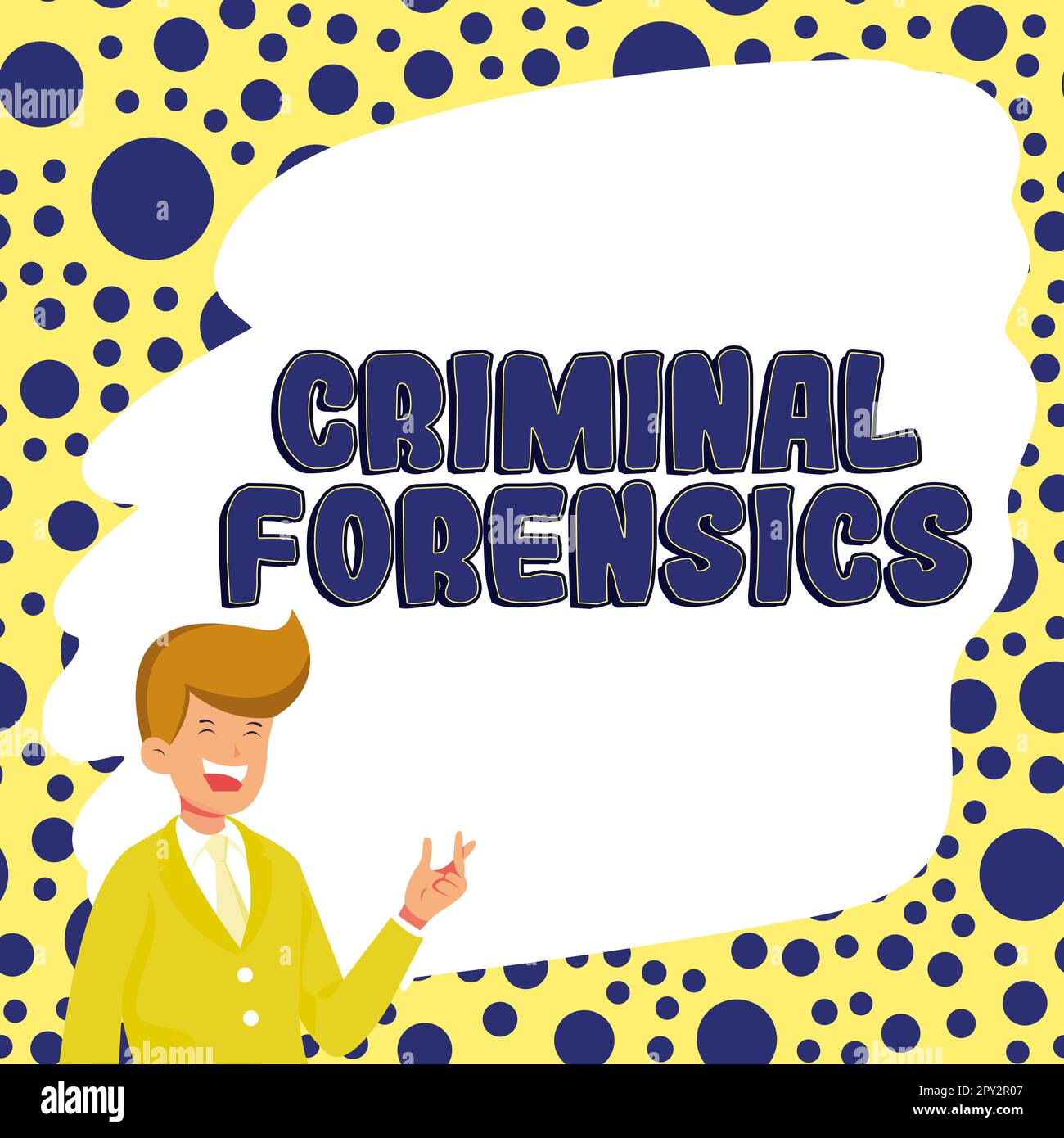 Sign displaying Criminal Forensics, Business approach Federal Offense ...