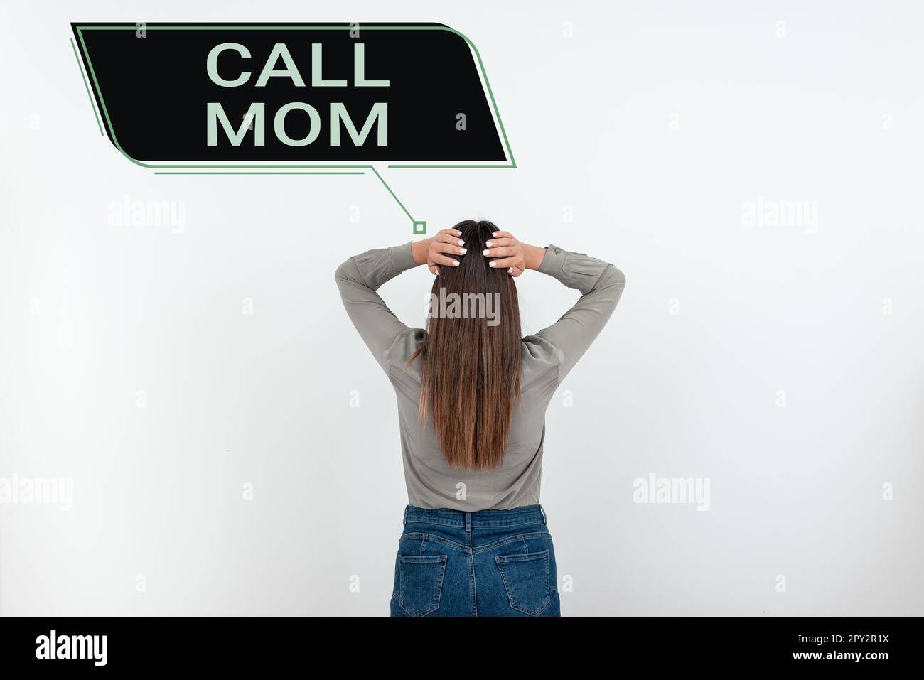 Conceptual caption Call Mom, Concept meaning Attempting to communicate ...