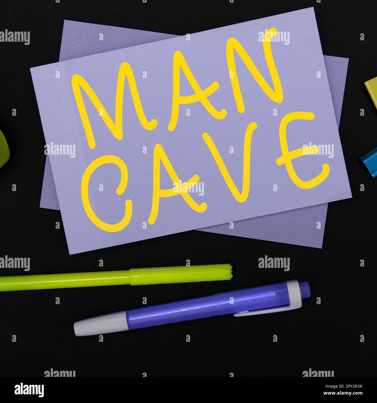 Text showing inspiration Man Cave, Conceptual photo a room, space or ...