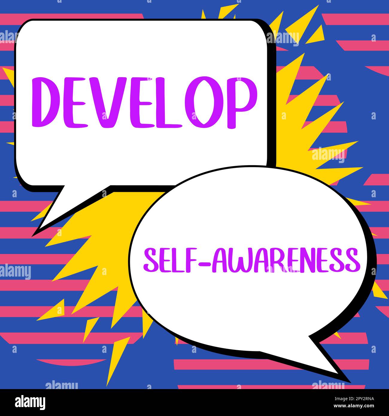 Handwriting text Develop Self Awareness, Business approach Improve ...