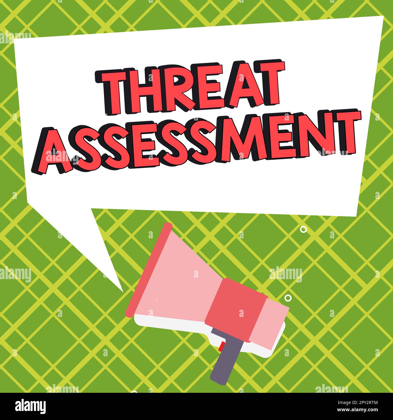 Sign displaying Threat Assessment, Internet Concept determining the ...