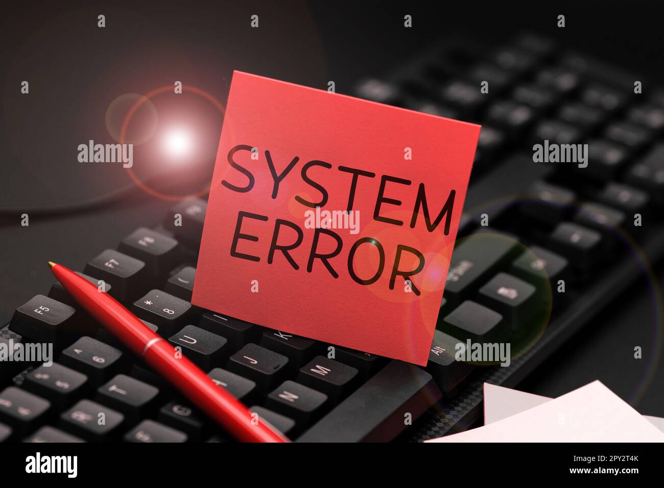 Conceptual caption System Error, Concept meaning Technological failure Software collapse crash ...