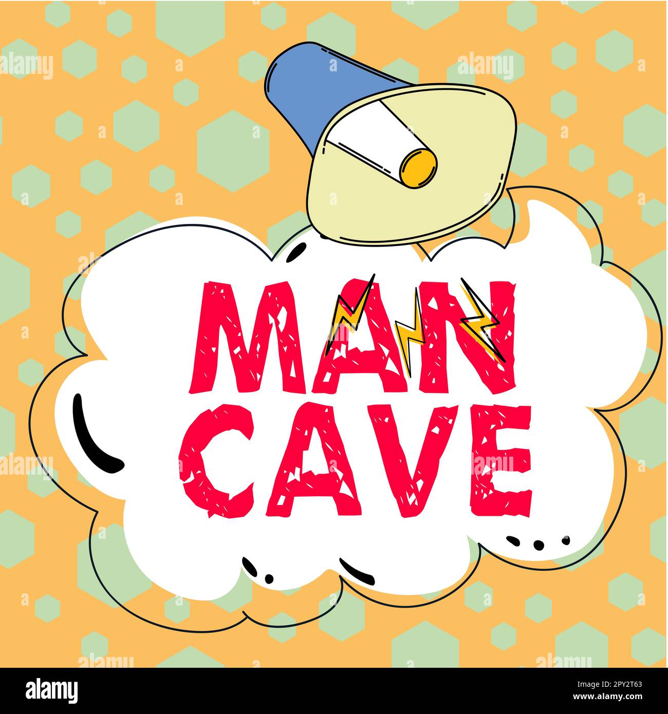 Inspiration showing sign Man Cave, Business concept a room, space or ...