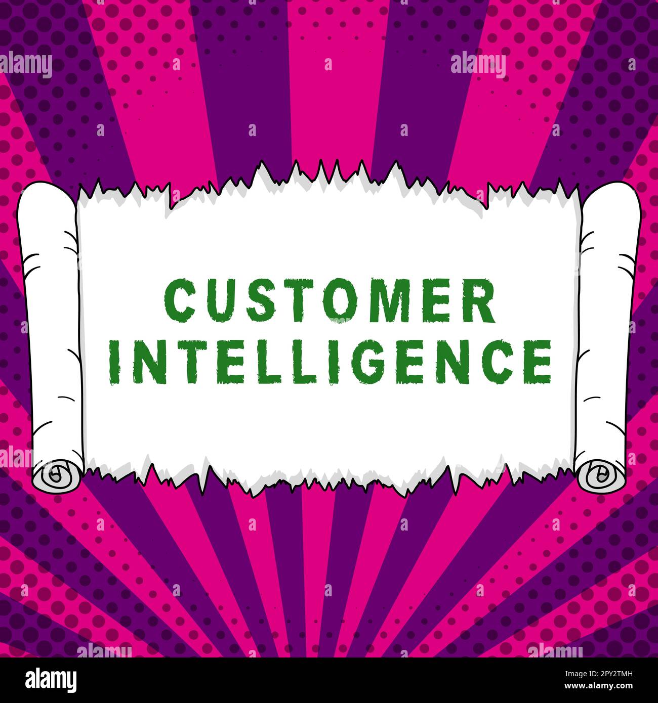 Hand writing sign Customer Intelligence, Business overview orientation ...