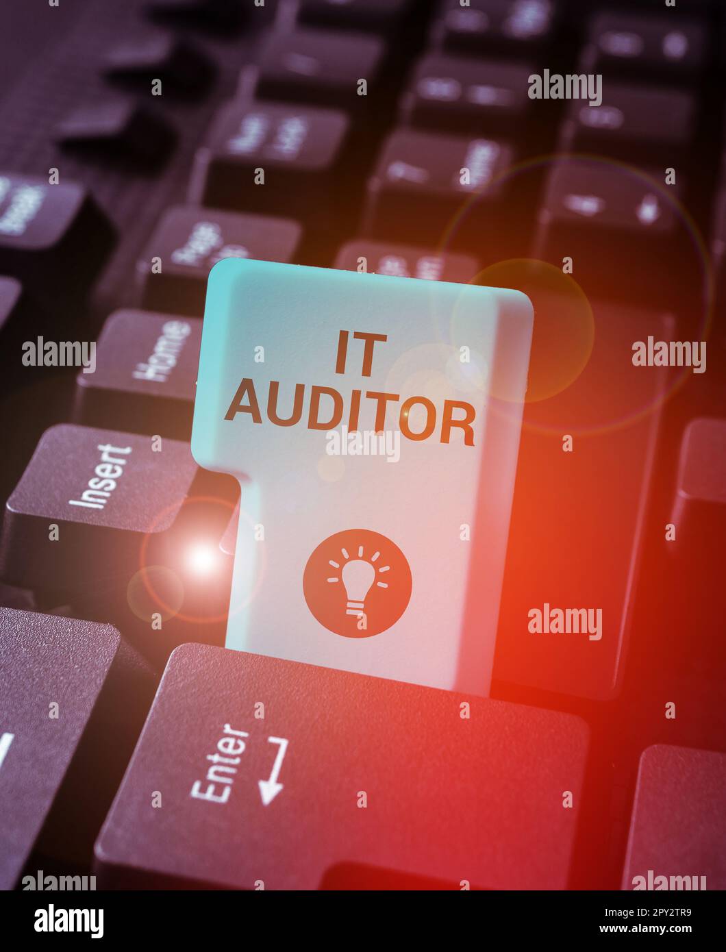 Conceptual caption It Auditor, Internet Concept person authorized to review and verify the ...