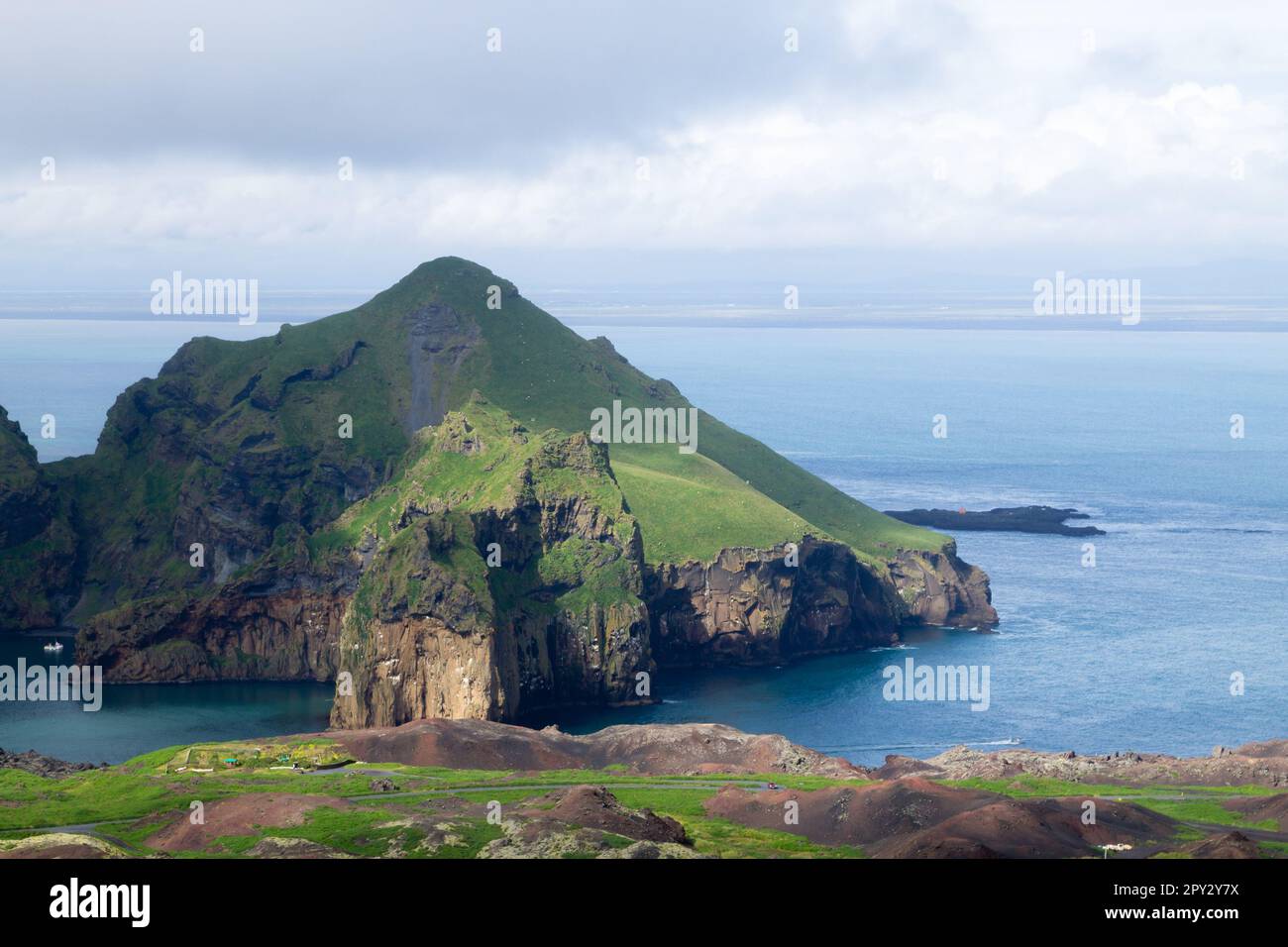 Westman Islands beach view with archipelago island in background ...