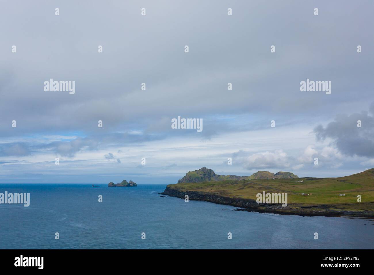 Westman Islands beach view with archipelago island in background ...