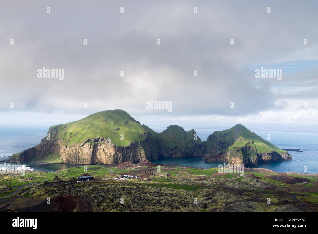 Westman Islands beach view with archipelago island in background ...