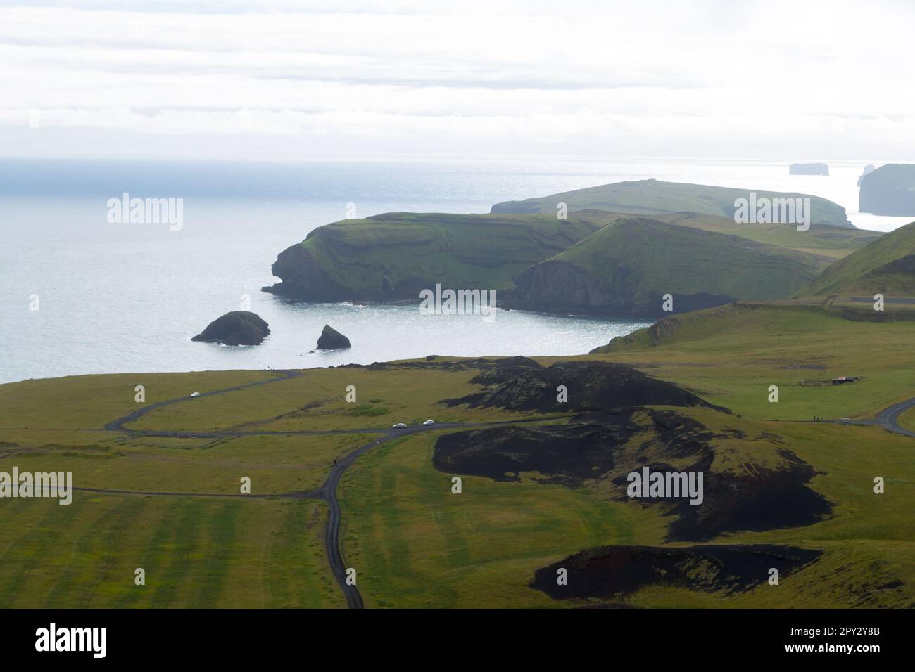 Westman Islands beach view with archipelago island in background ...