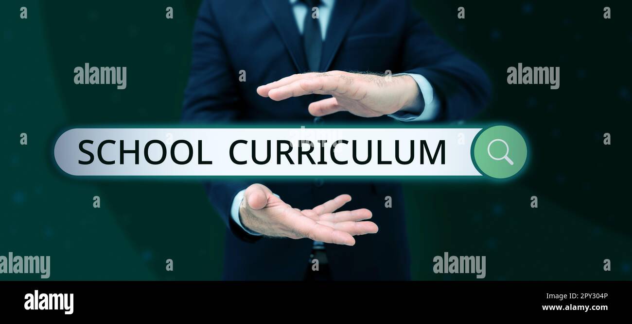 Conceptual caption School Curriculum, Business showcase designed to ...