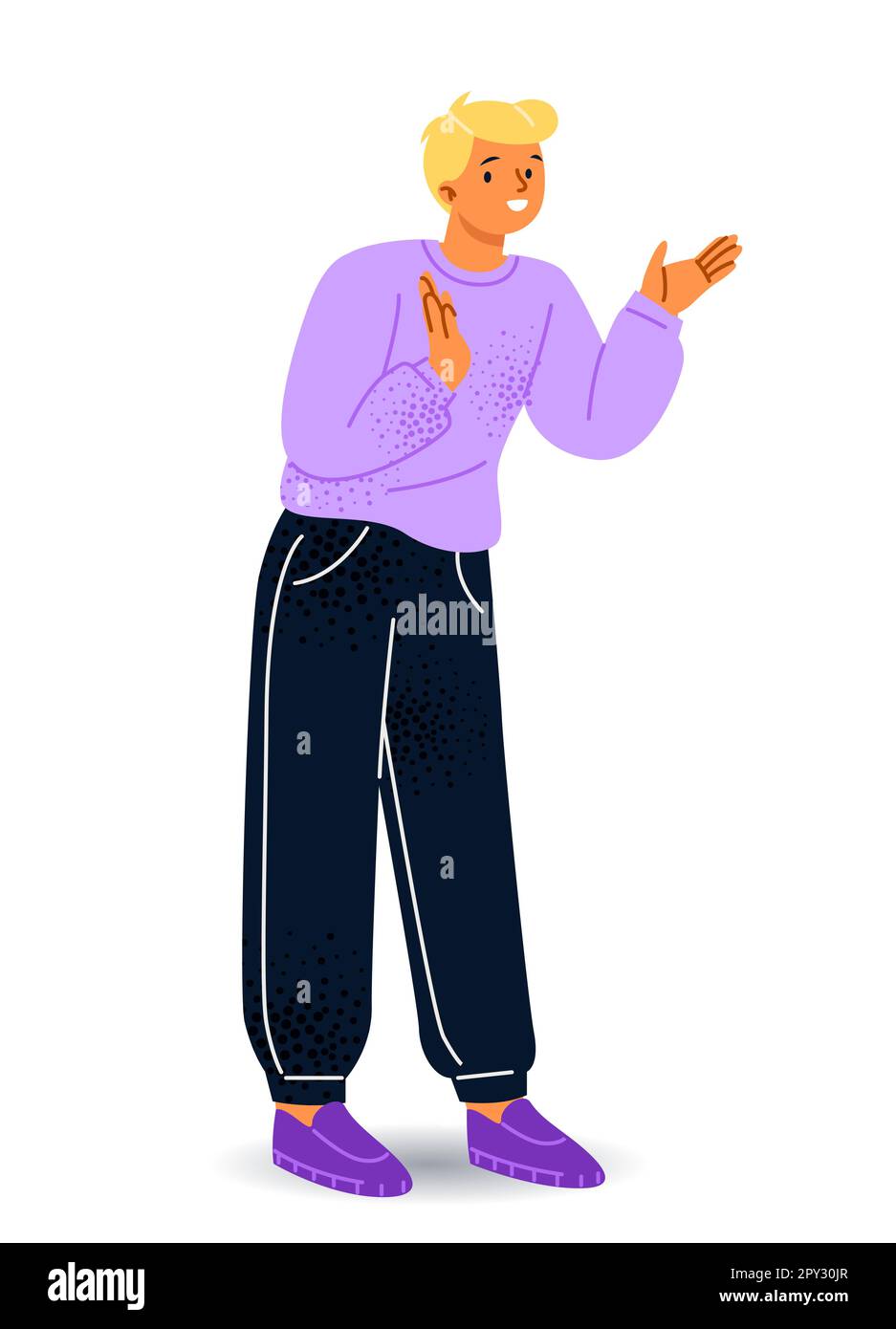 Teenager symbol gesture Stock Vector Images - Alamy