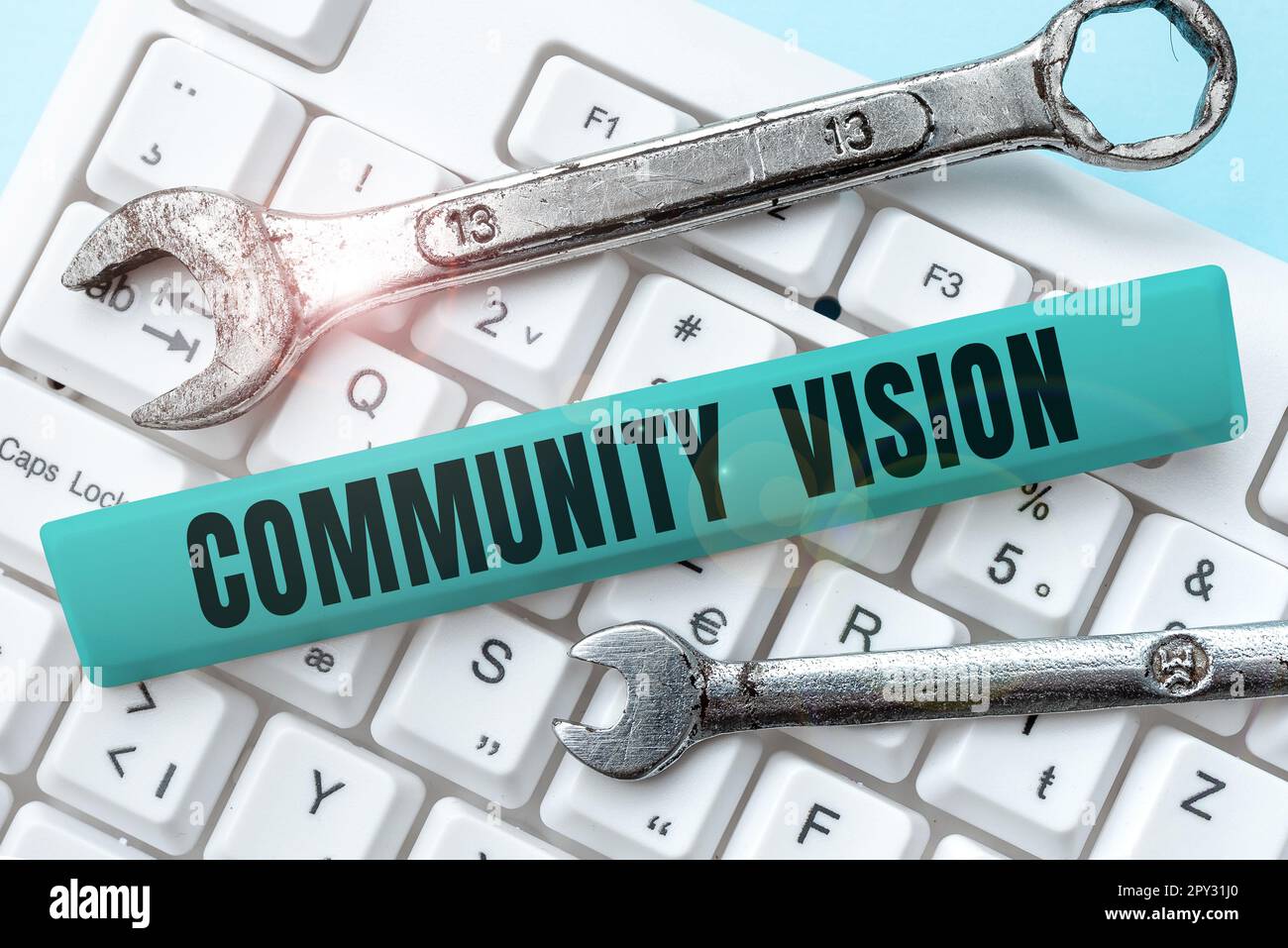 Hand writing sign Community Vision, Business idea Neighborhood ...
