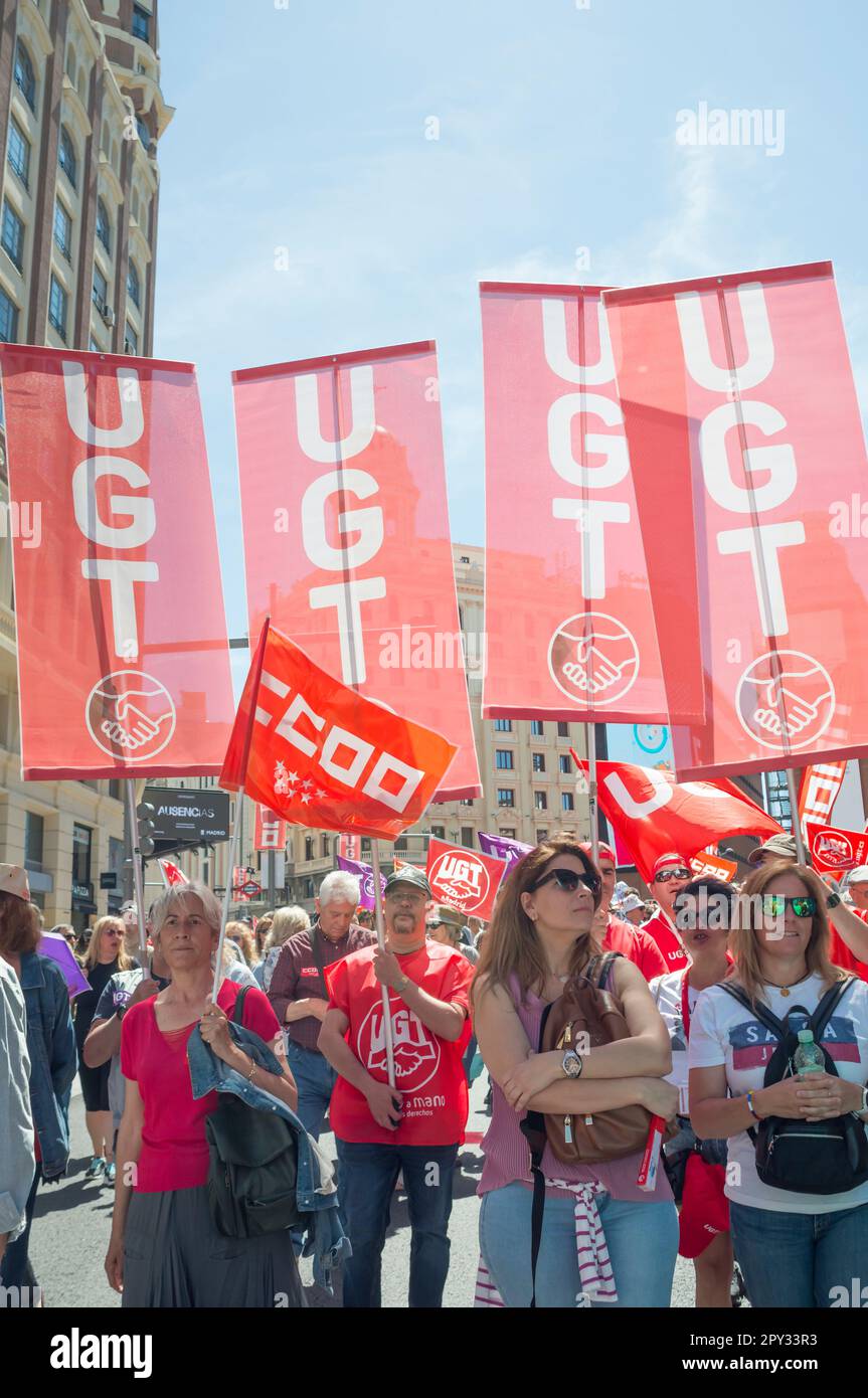 Union members attended the 1st May Labour Day demonstration organised ...