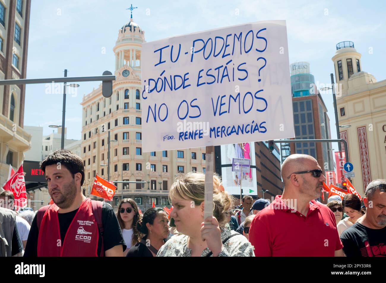 People attended the 1st May Labour Day demonstration organised by the ...