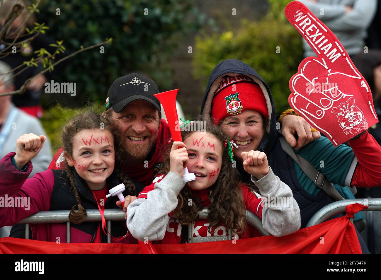 Wrexham victory parade hi-res stock photography and images - Alamy