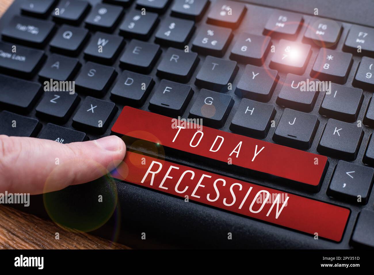 Conceptual caption Recession, Conceptual photo the process of progressive decrease in growing ...