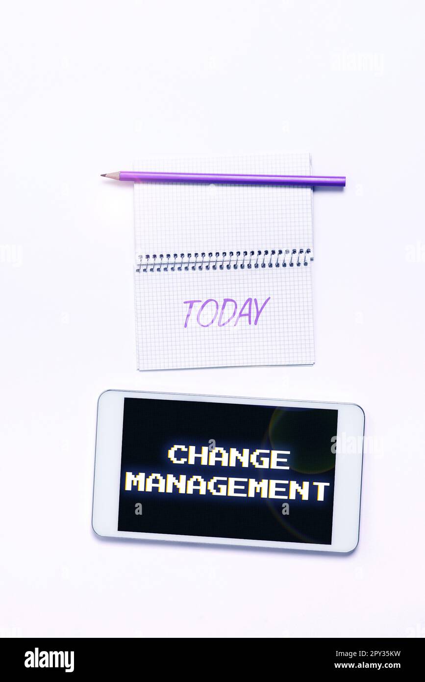 Text showing inspiration Change Management, Conceptual photo ...