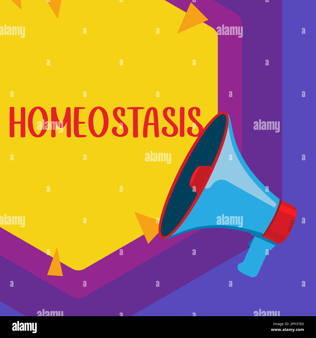 Text caption presenting Homeostasis, Word for the tendency toward a ...