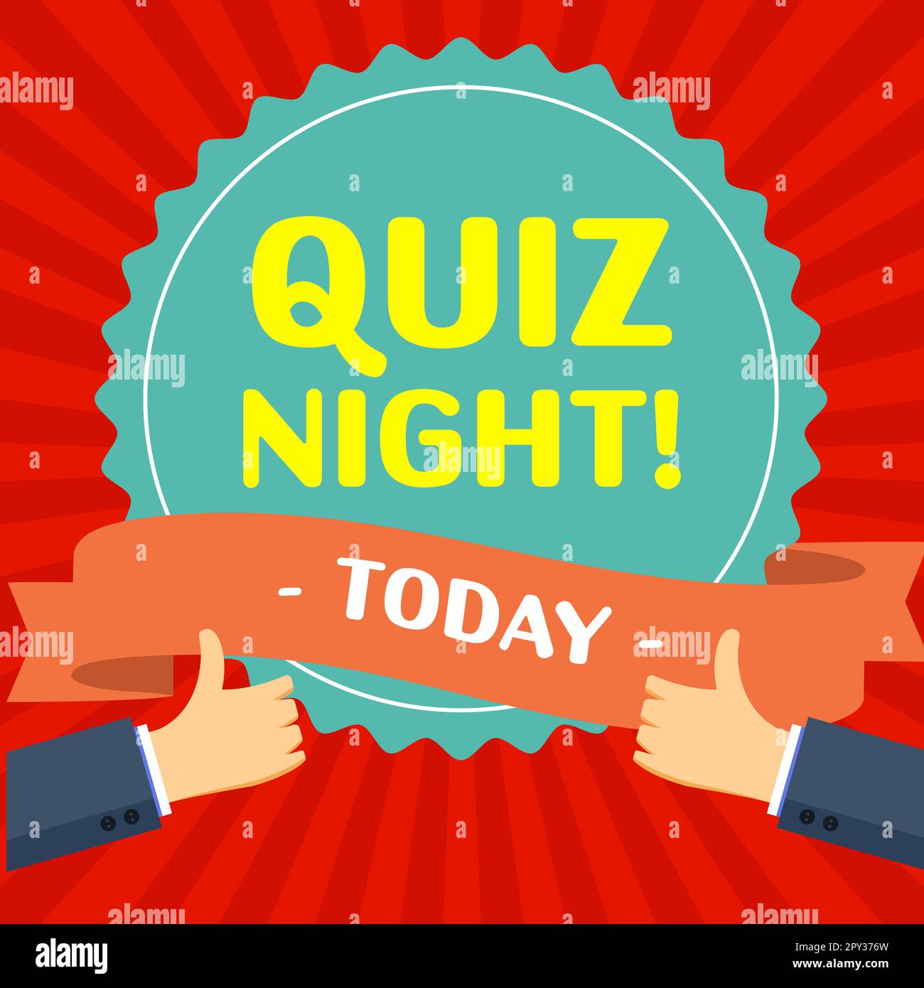 Text caption presenting Quiz Night, Word for evening test knowledge ...