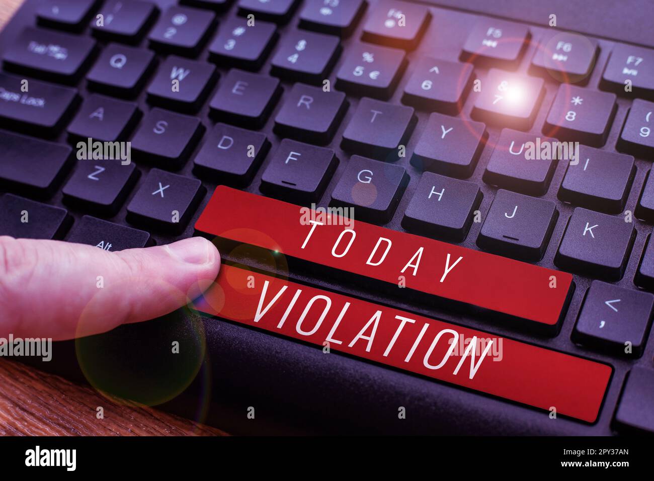 Hand writing sign Violation, Business approach an infringement of ...