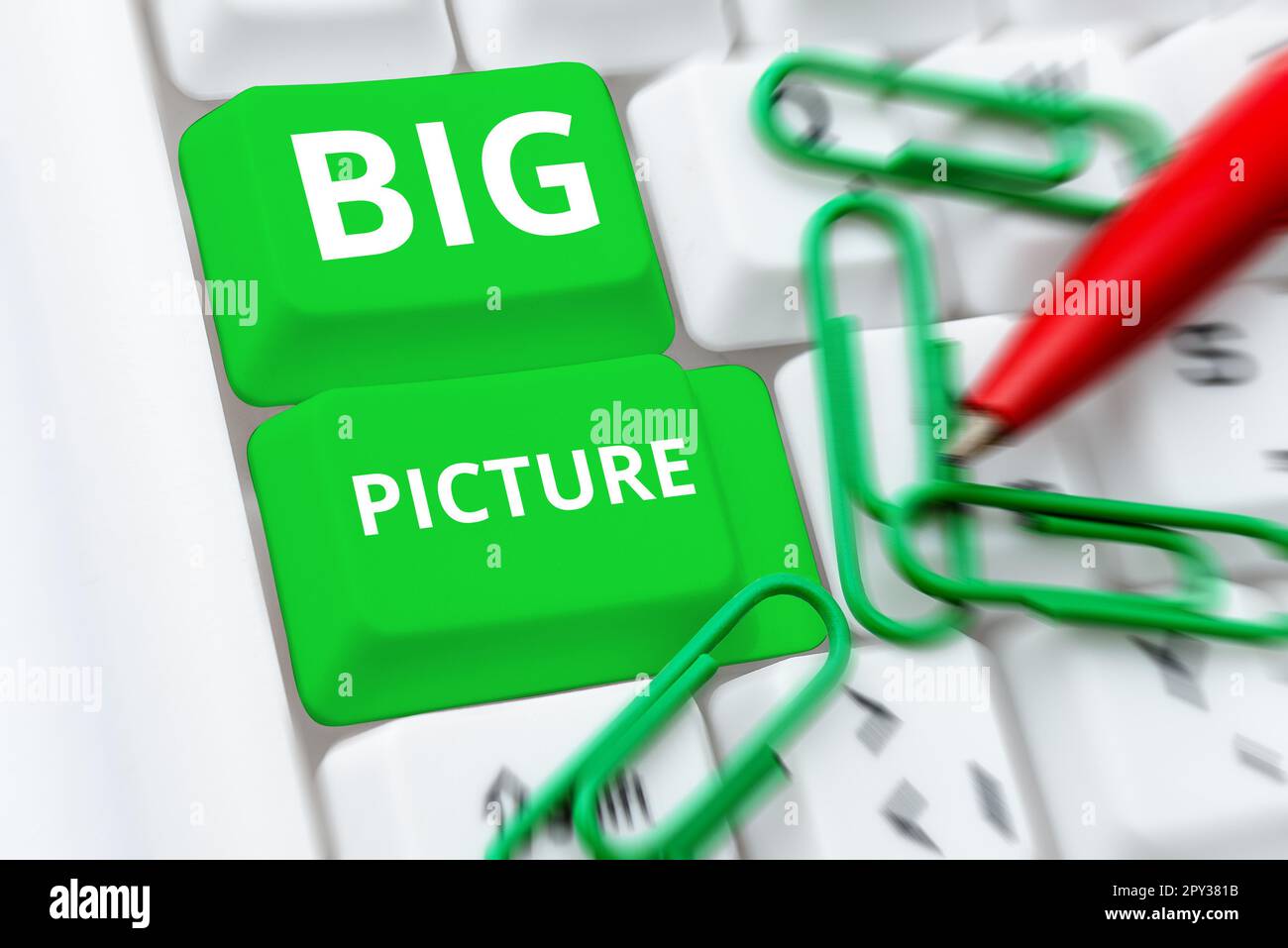 Text caption presenting Big Picture, Word Written on most important ...