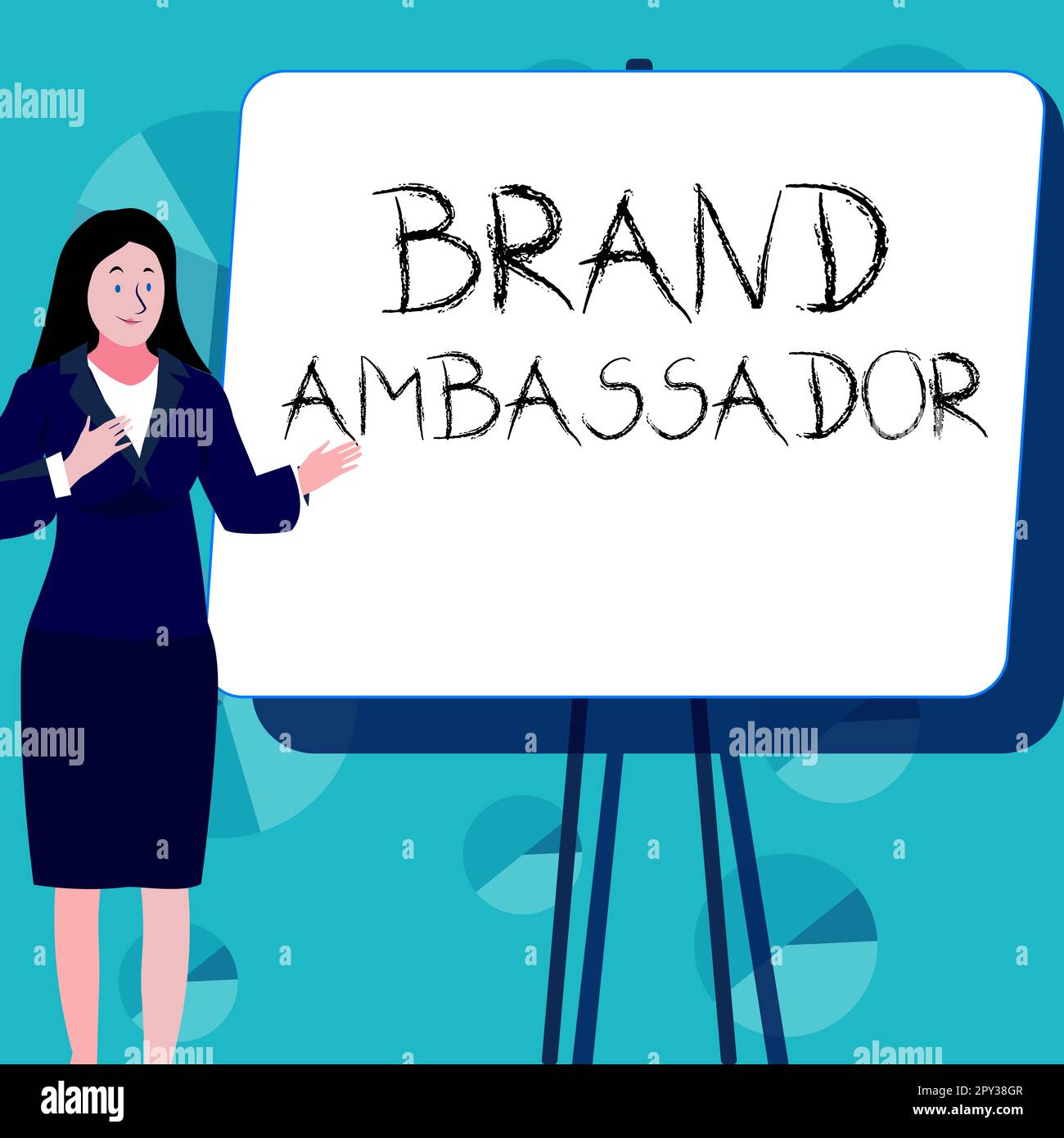 Hand writing sign Brand Ambassador, Business concept agent accredited ...