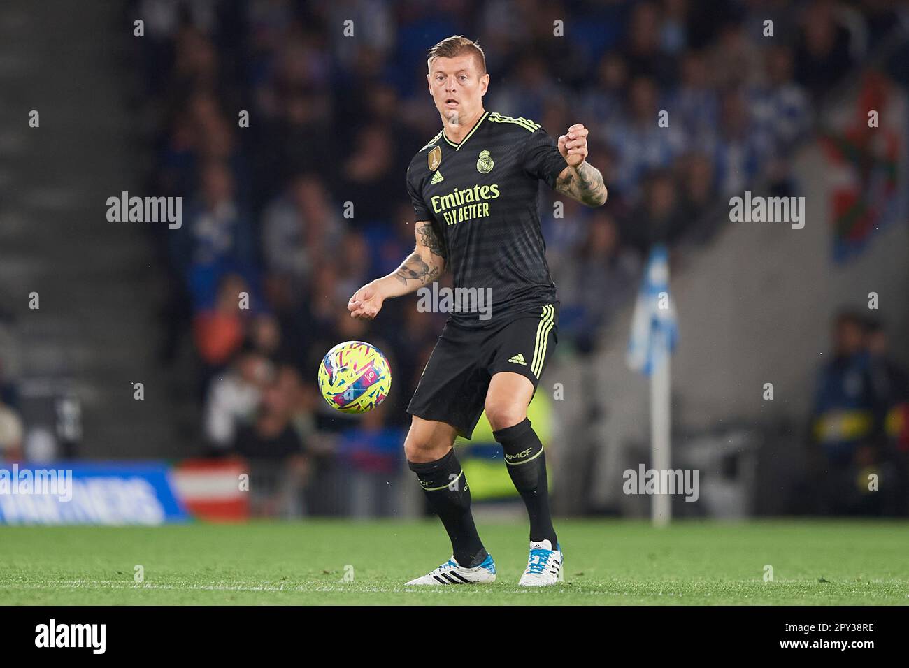 San Sebastian, Spain. 02nd May, 2023. Toni Kroos of Real Madrid CF ...