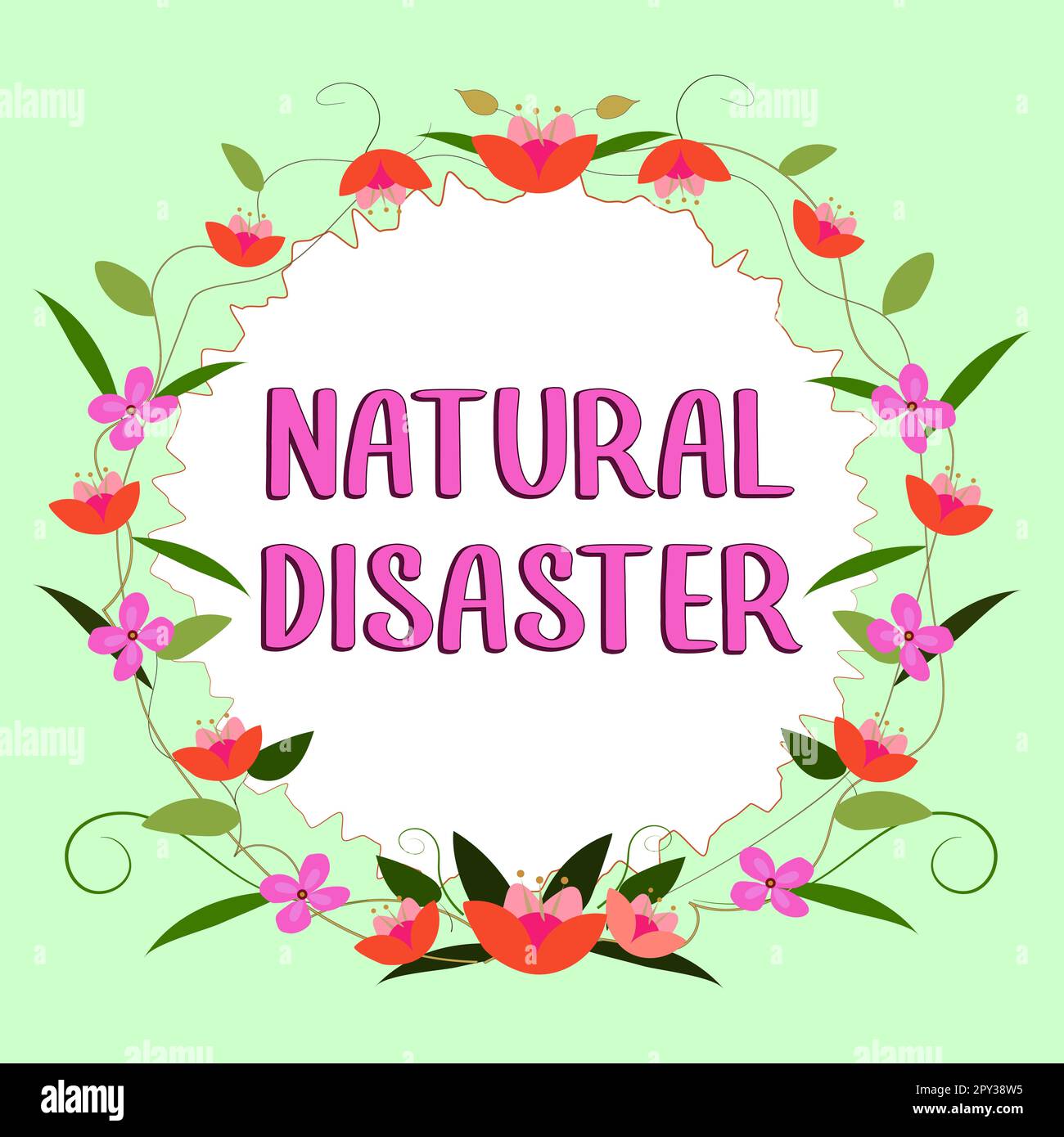 Conceptual caption Natural Disaster, Business showcase occurring in the ...