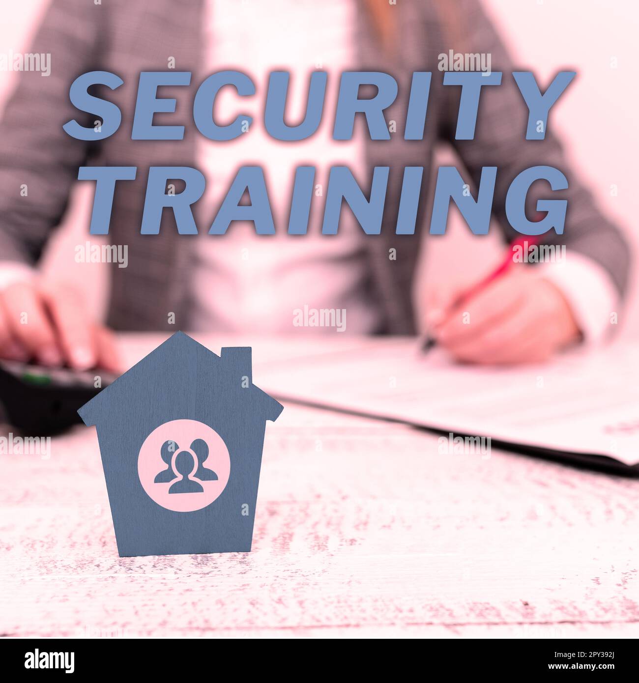 Conceptual caption Security Training, Word for providing security ...