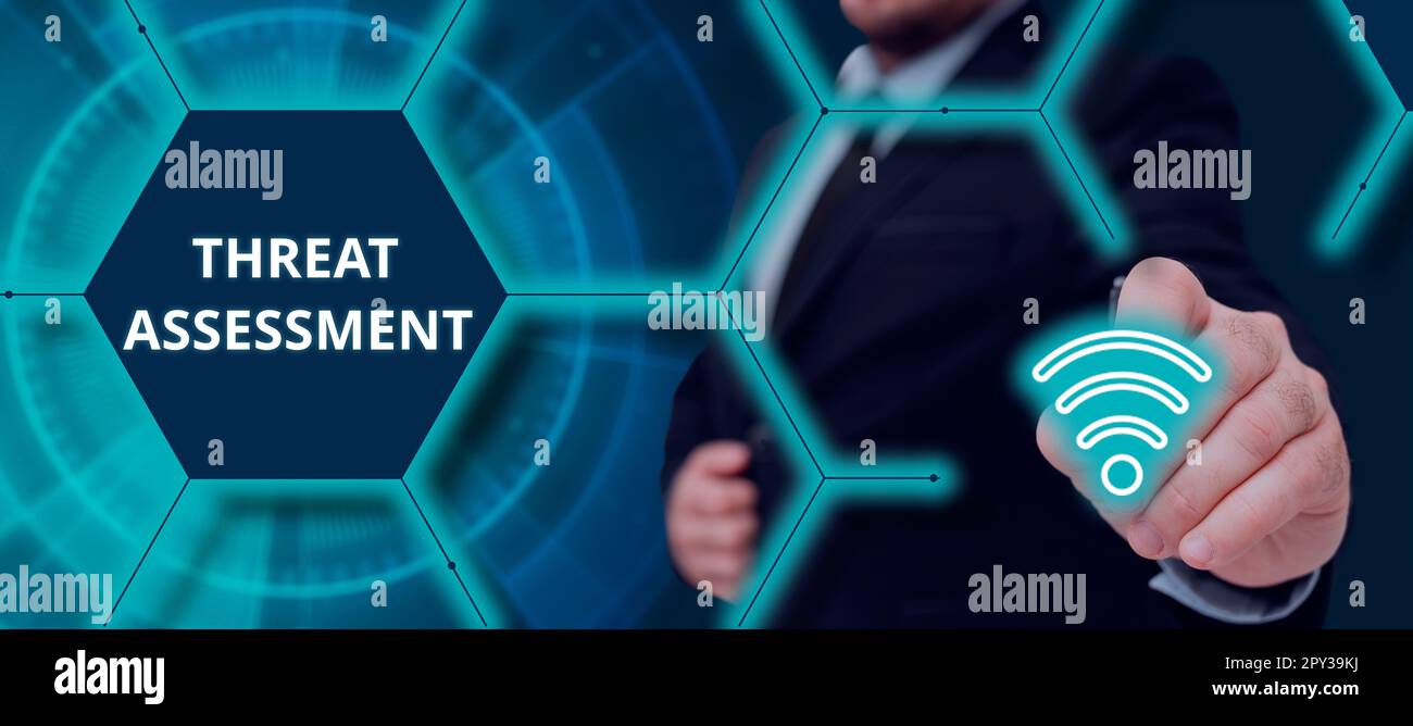 Writing displaying text Threat Assessment, Business showcase ...