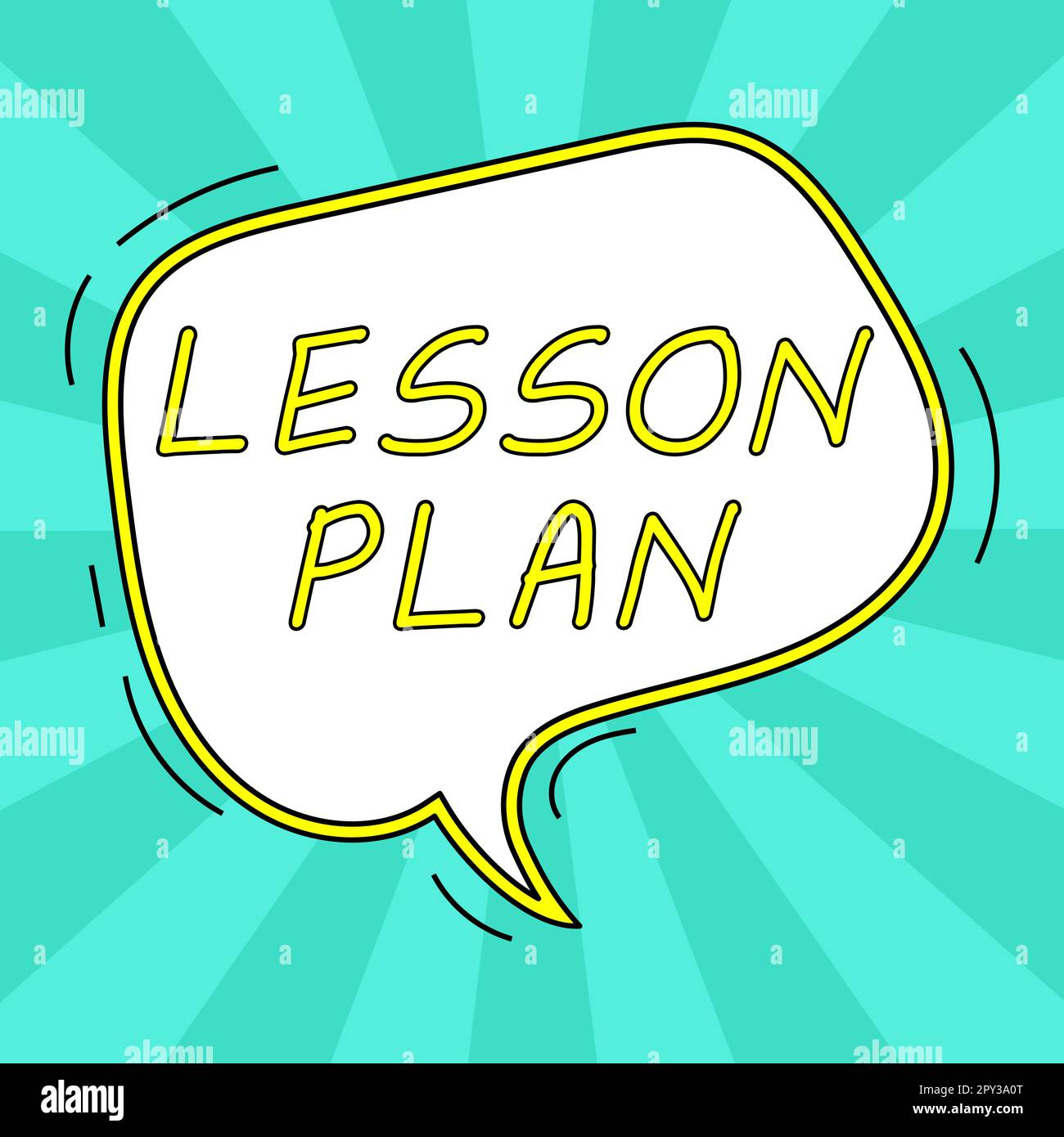 Conceptual display Lesson Plan, Word Written on a teacher's detailed ...