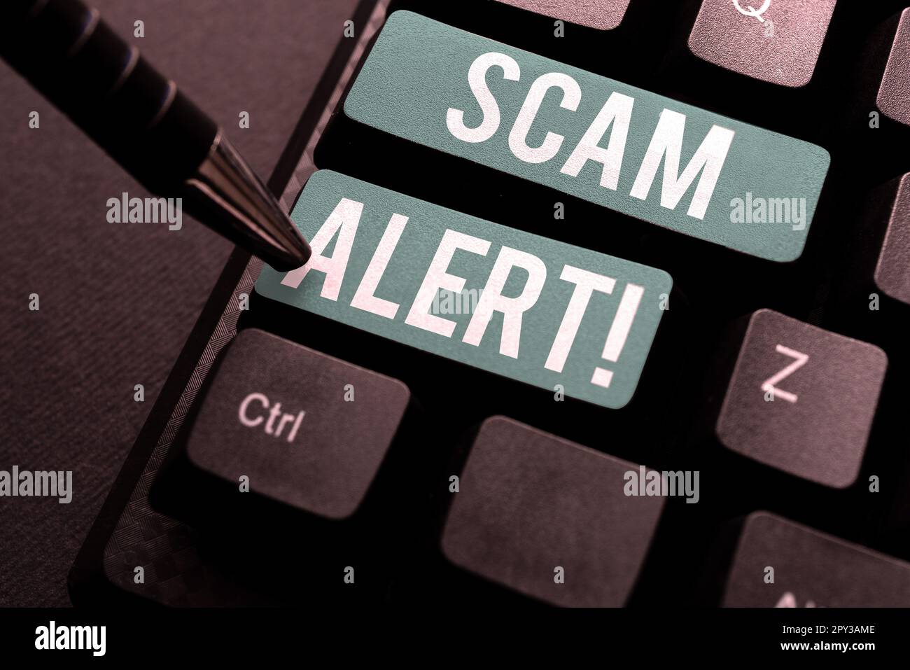 Inspiration showing sign Scam Alert, Business idea warning someone ...