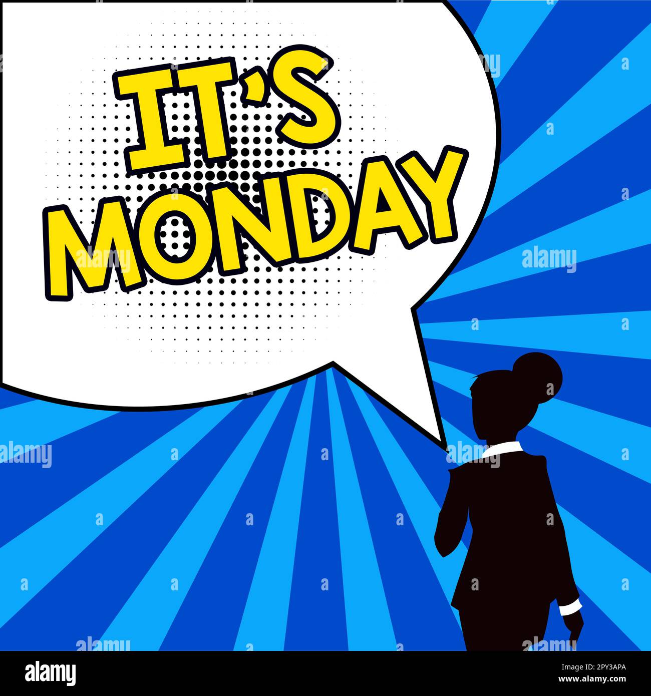 Text showing inspiration It's Monday, Business approach welcoming the ...
