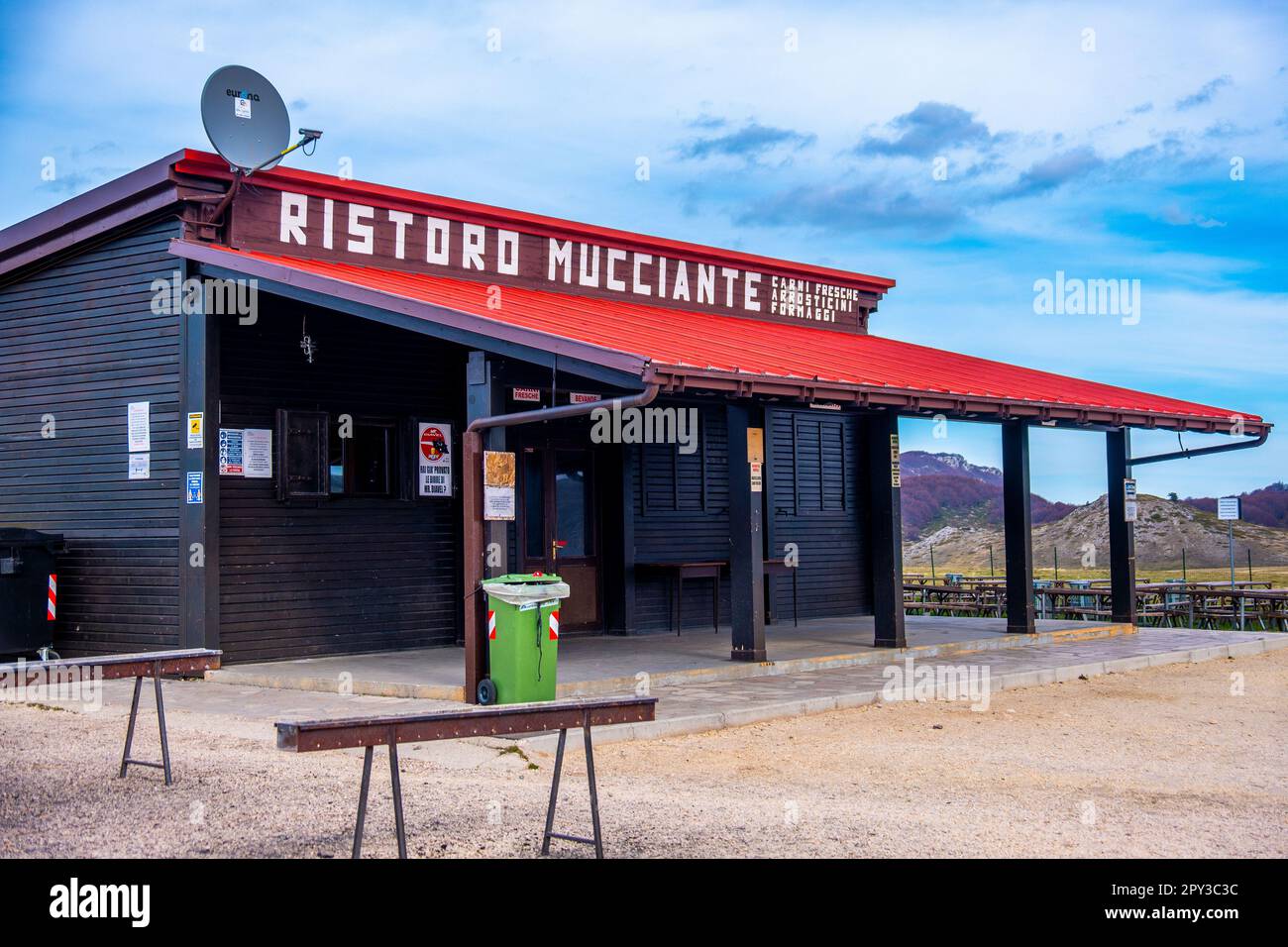 Campo Imperatore - Italy - Ristoro Mucciante, famous butcher shop in ...