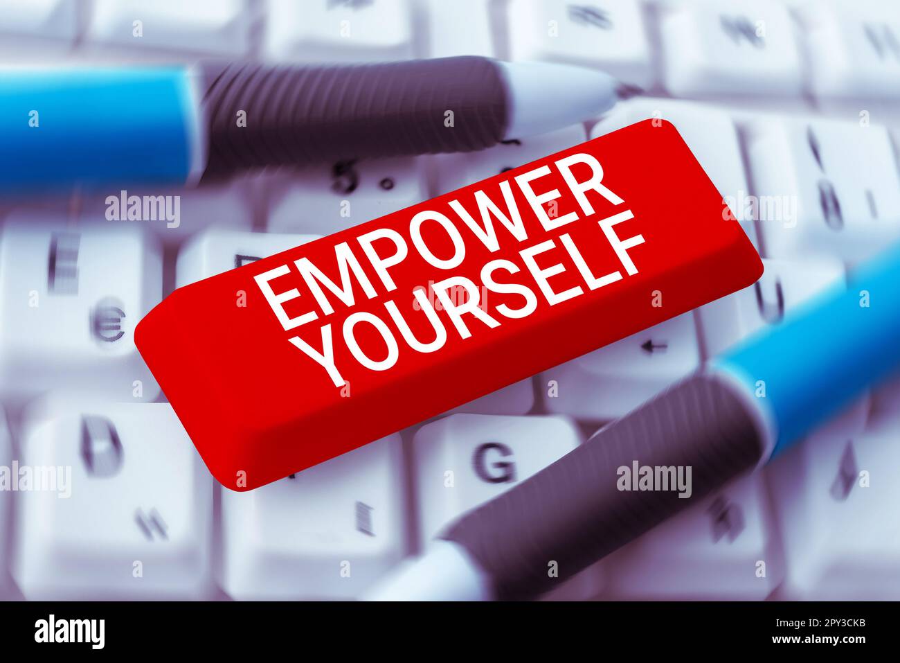 Conceptual caption Empower Yourself, Word Written on taking control of ... Conceptual caption Empower Yourself, Word Written on taking control of ...