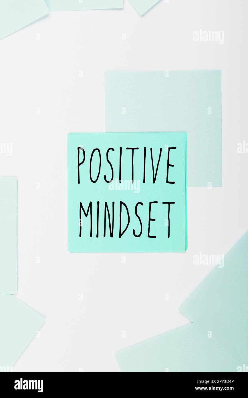 Conceptual caption Positive Mindset, Business showcase mental and ...