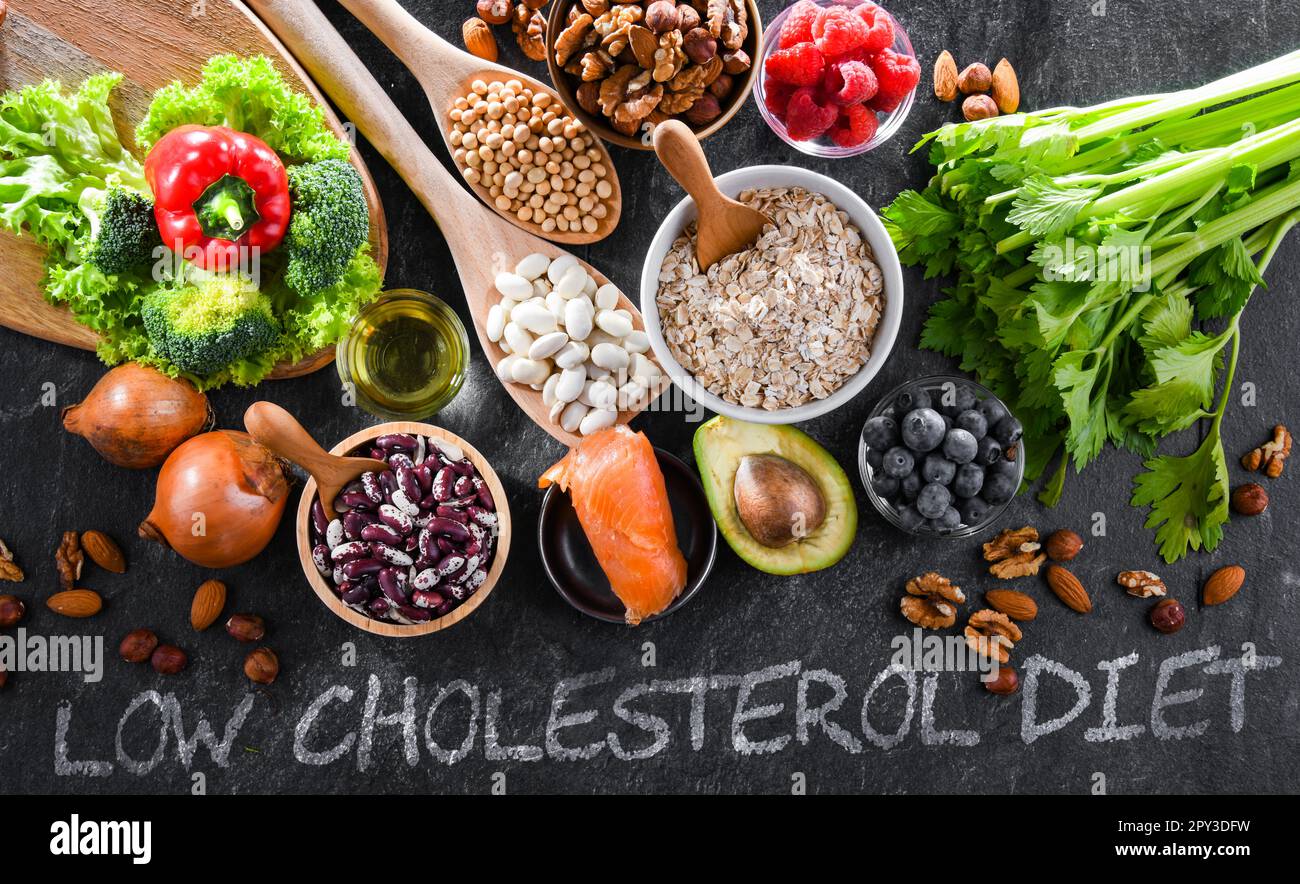 Cholesterol lowering food products. Diet increasing levels of high ...