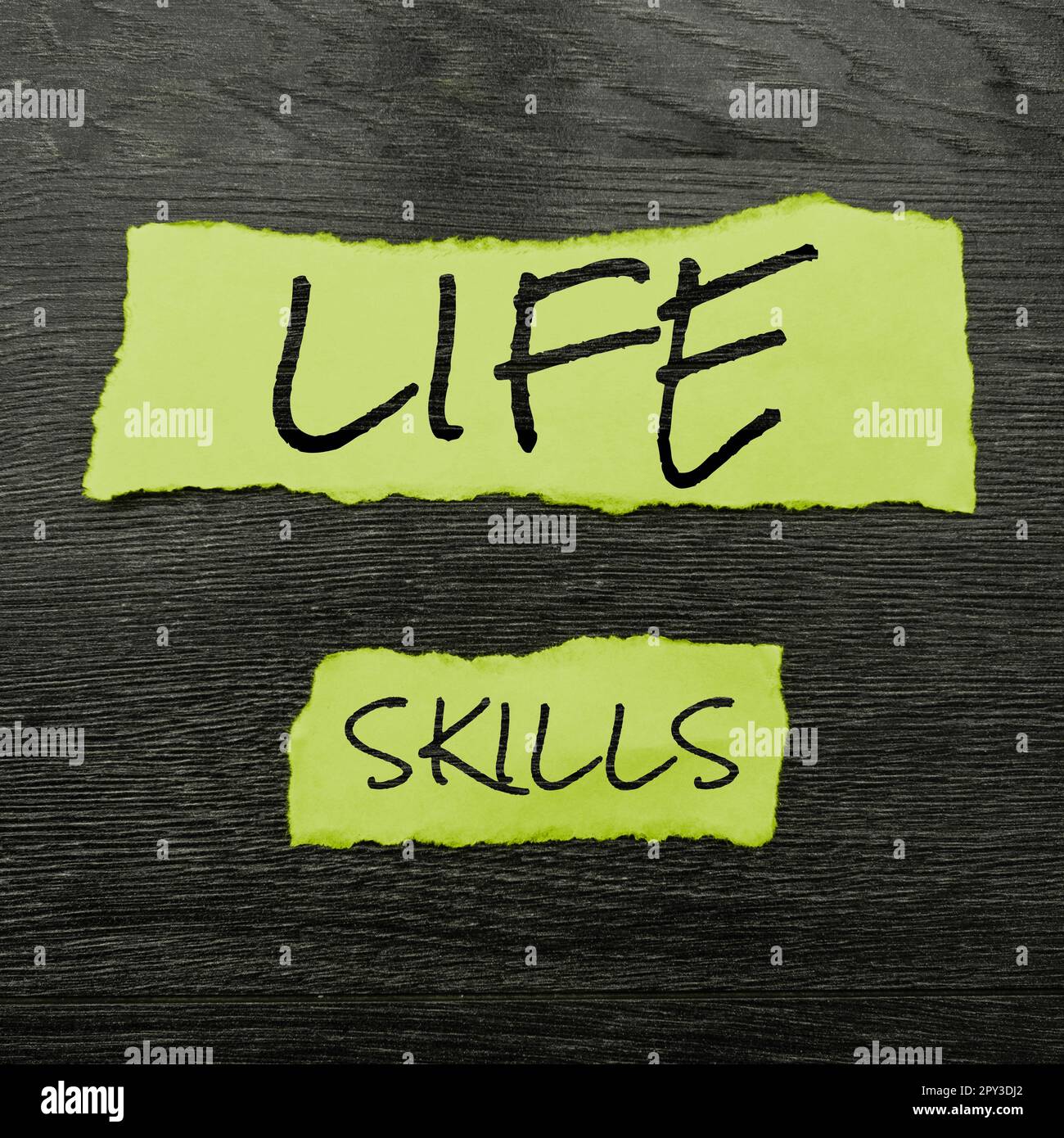 Hand writing sign Life Skills, Word Written on that is necessary or ...