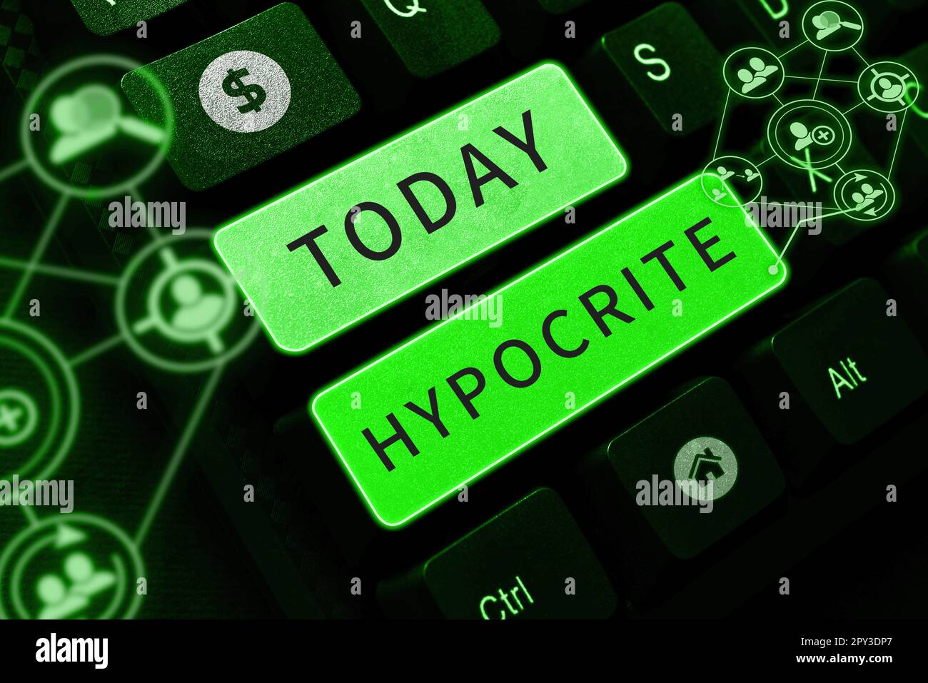 Hand writing sign Hypocrite, Business idea Medical condition in which ...