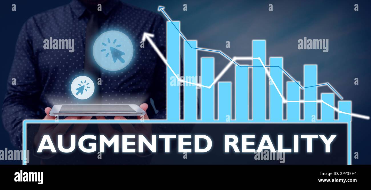 Conceptual caption Augmented Reality, Conceptual photo technology that ...